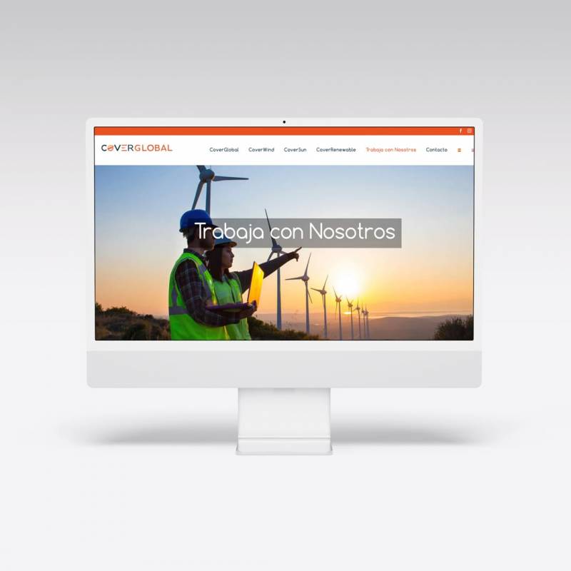 Diseño web para Cover Global - Agarimo Comunicación